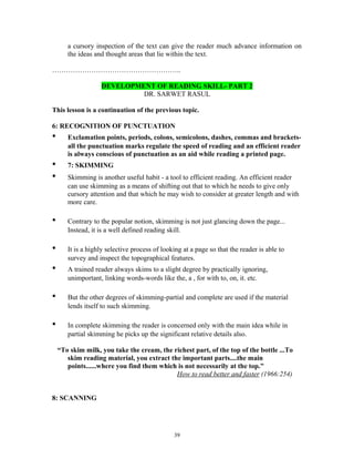 English: Introduction to study skills (Complete Intro) | DOC