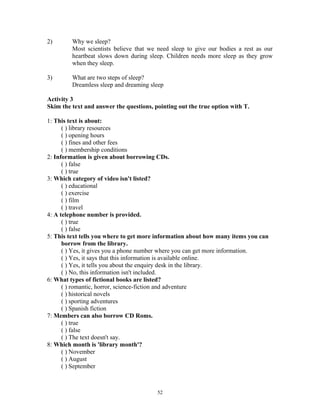 English: Introduction to study skills (Complete Intro) | DOC