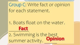 ENGLISH 4, FACT AND OPINION.pptx