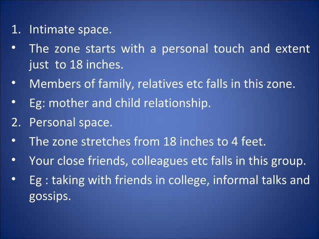 Proxemics and Chronemics | PPT | Science