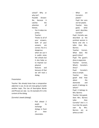 English 5 lesson plan | DOCX