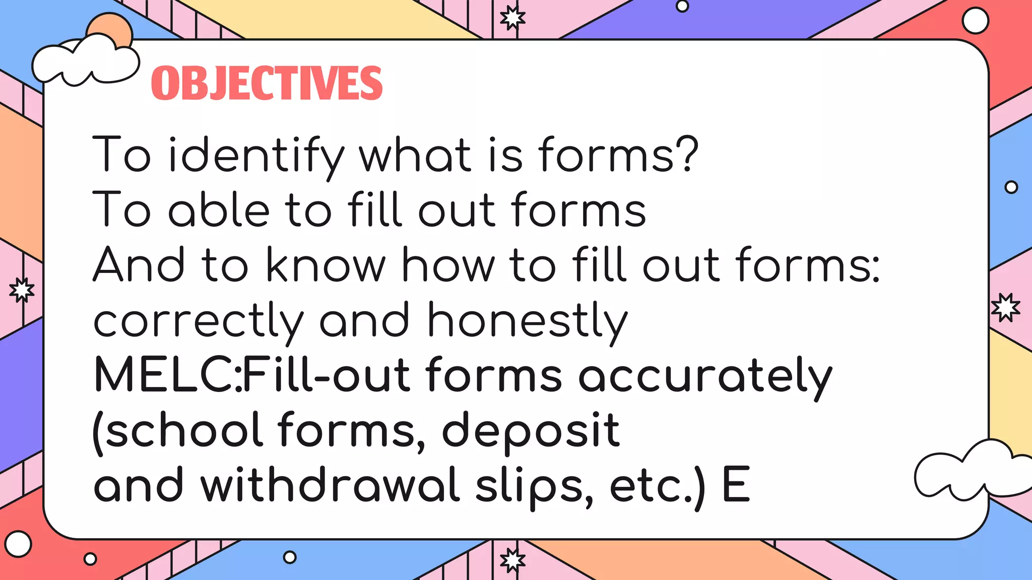 English 5 filling out forms | PPTX