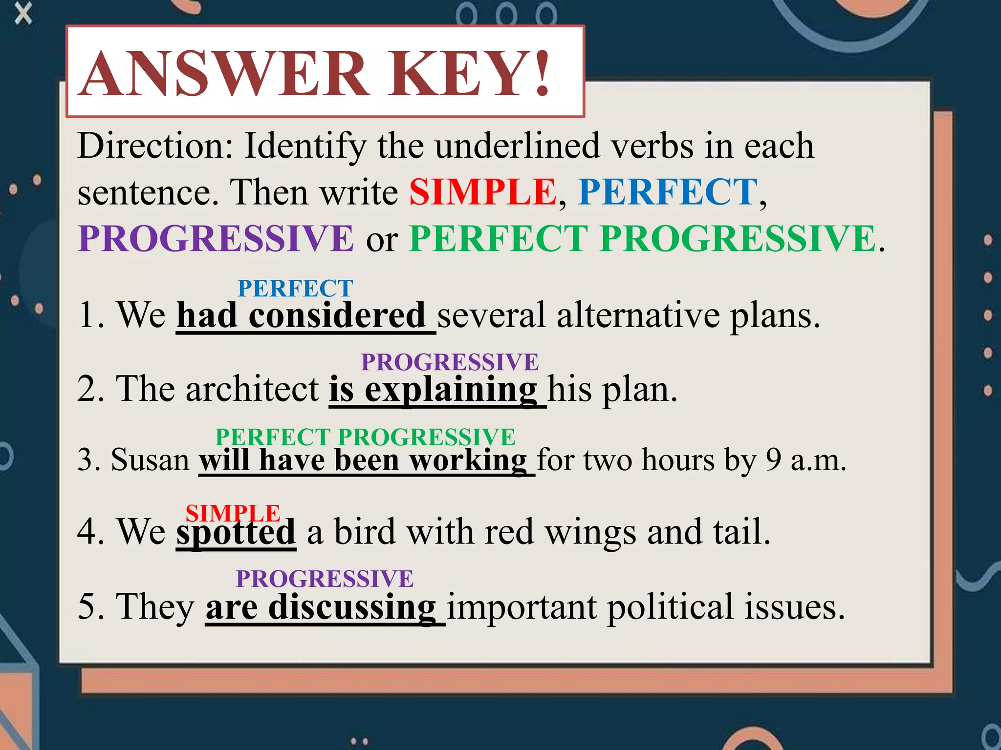 ASPECTS OF VERB | PPTX