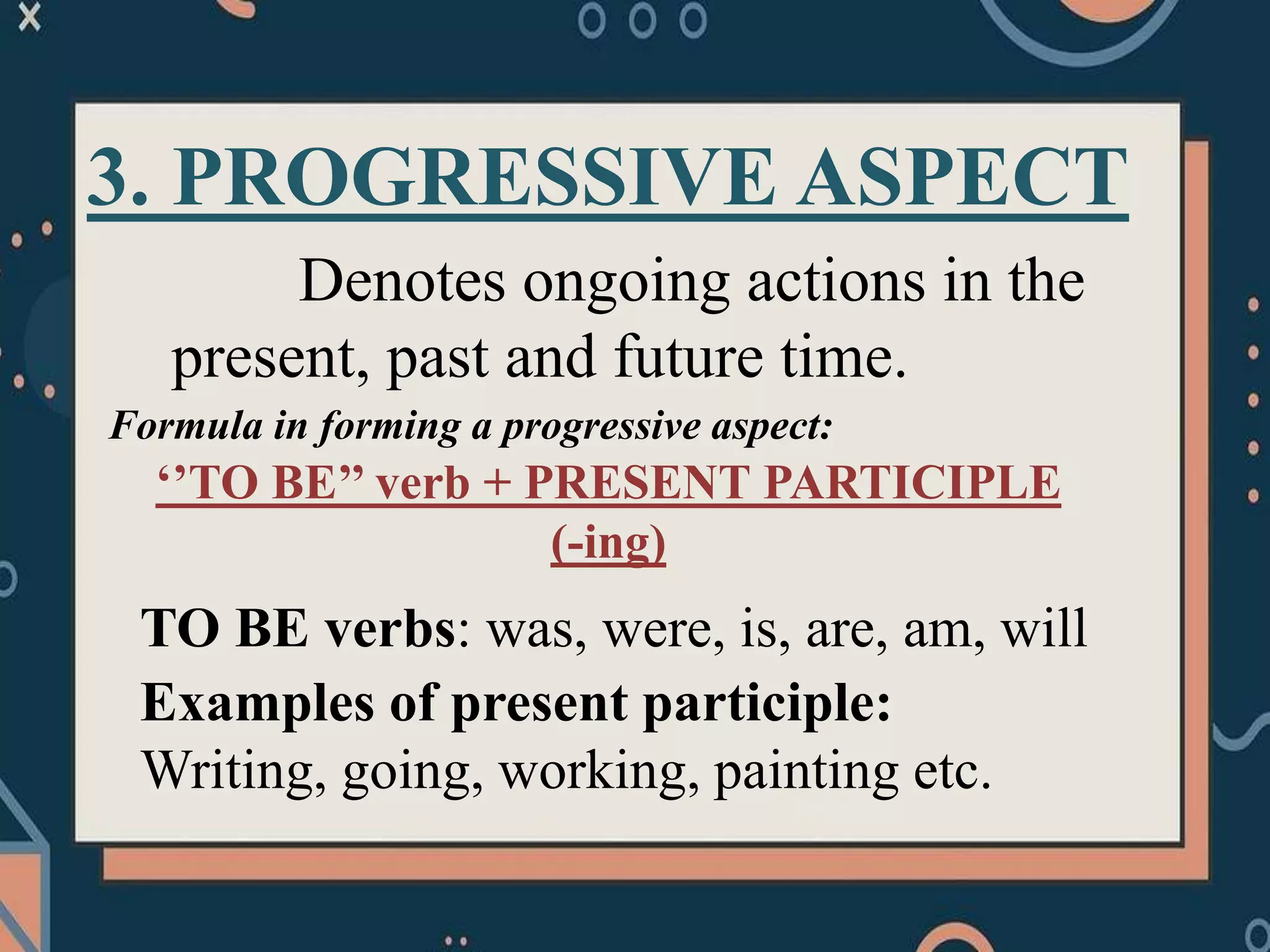 ASPECTS OF VERB | PPTX