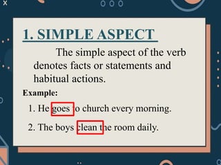 ASPECTS OF VERB | PPT