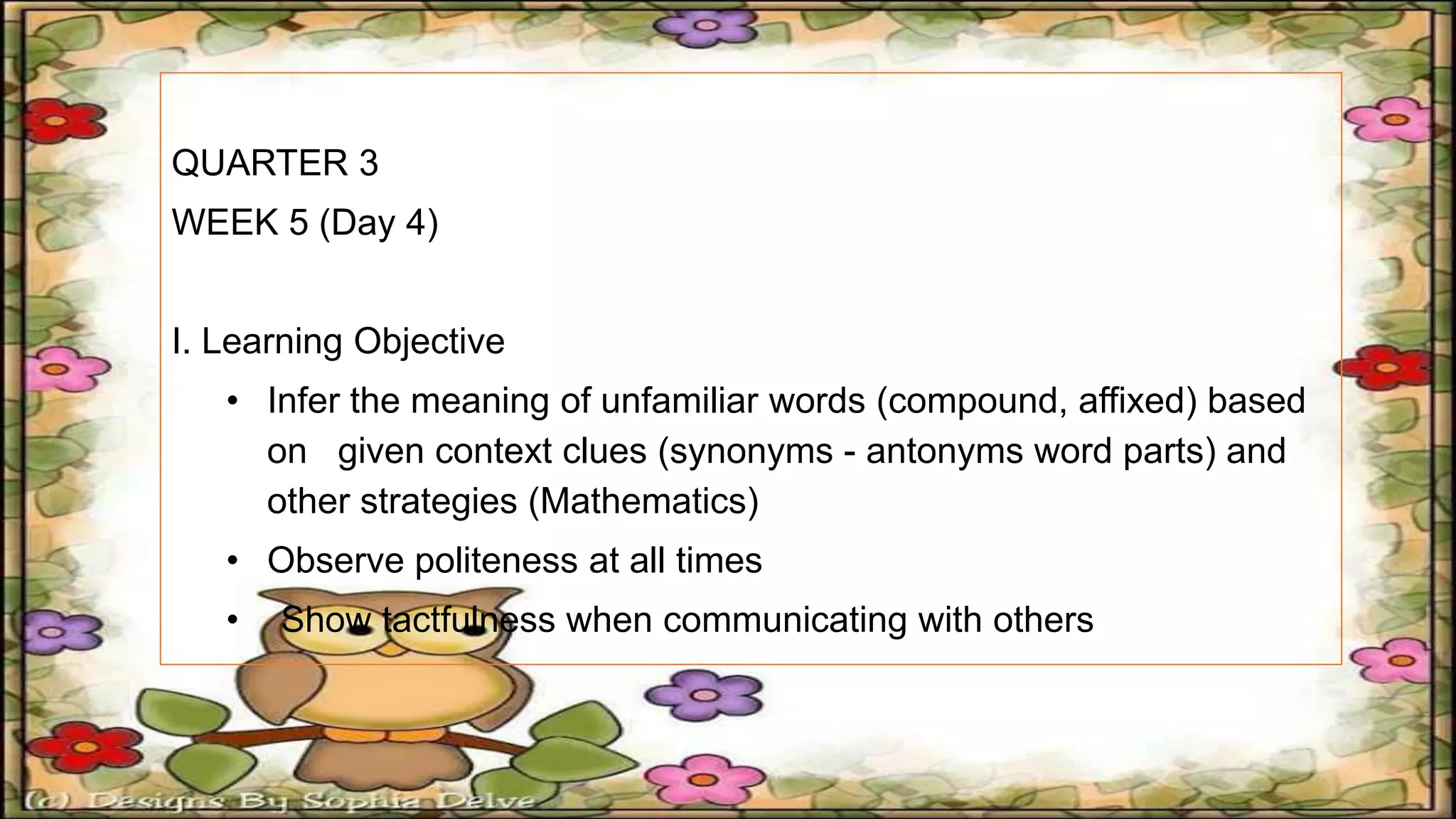 ENGLISH 5 PPT Q3 W5 Day 1 - Infer the Speaker’s Tone Mood and Purpose.pptx