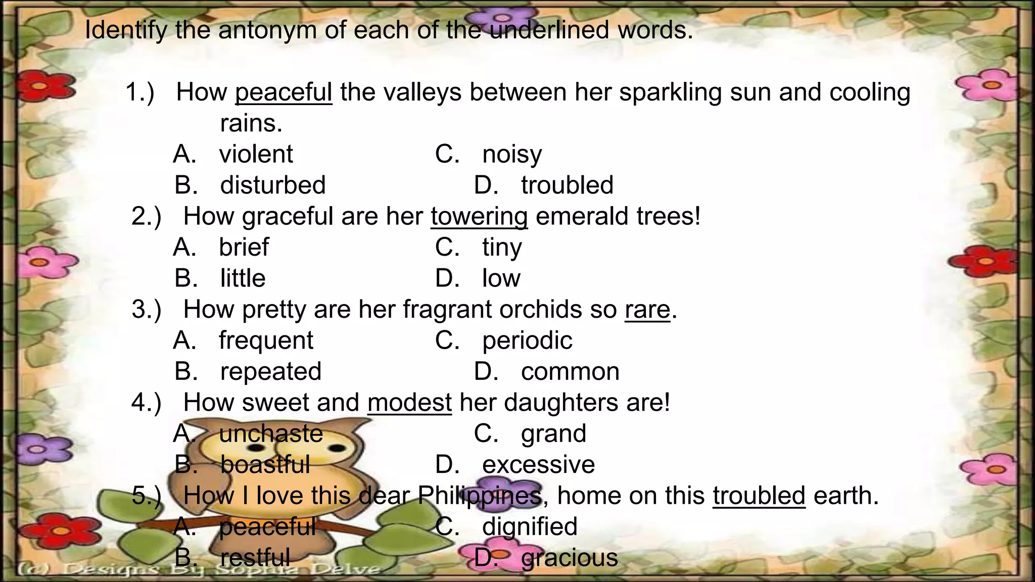 ENGLISH 5 PPT Q3 W5 Day 1 - Infer the Speaker’s Tone Mood and Purpose.pptx