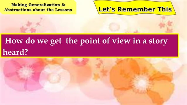 ENGLISH 5 PPT Q3 W9 Day 1-5 - Identifying Point of View, Proper ...