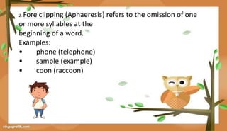 English 5 Meaning of unfamiliar words based on Clipped words.pptx