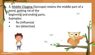 English 5 Meaning of unfamiliar words based on Clipped words.pptx