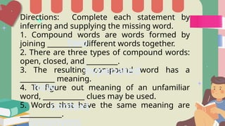 English 5 Q1 W2 D1 - Compound Words.pptx