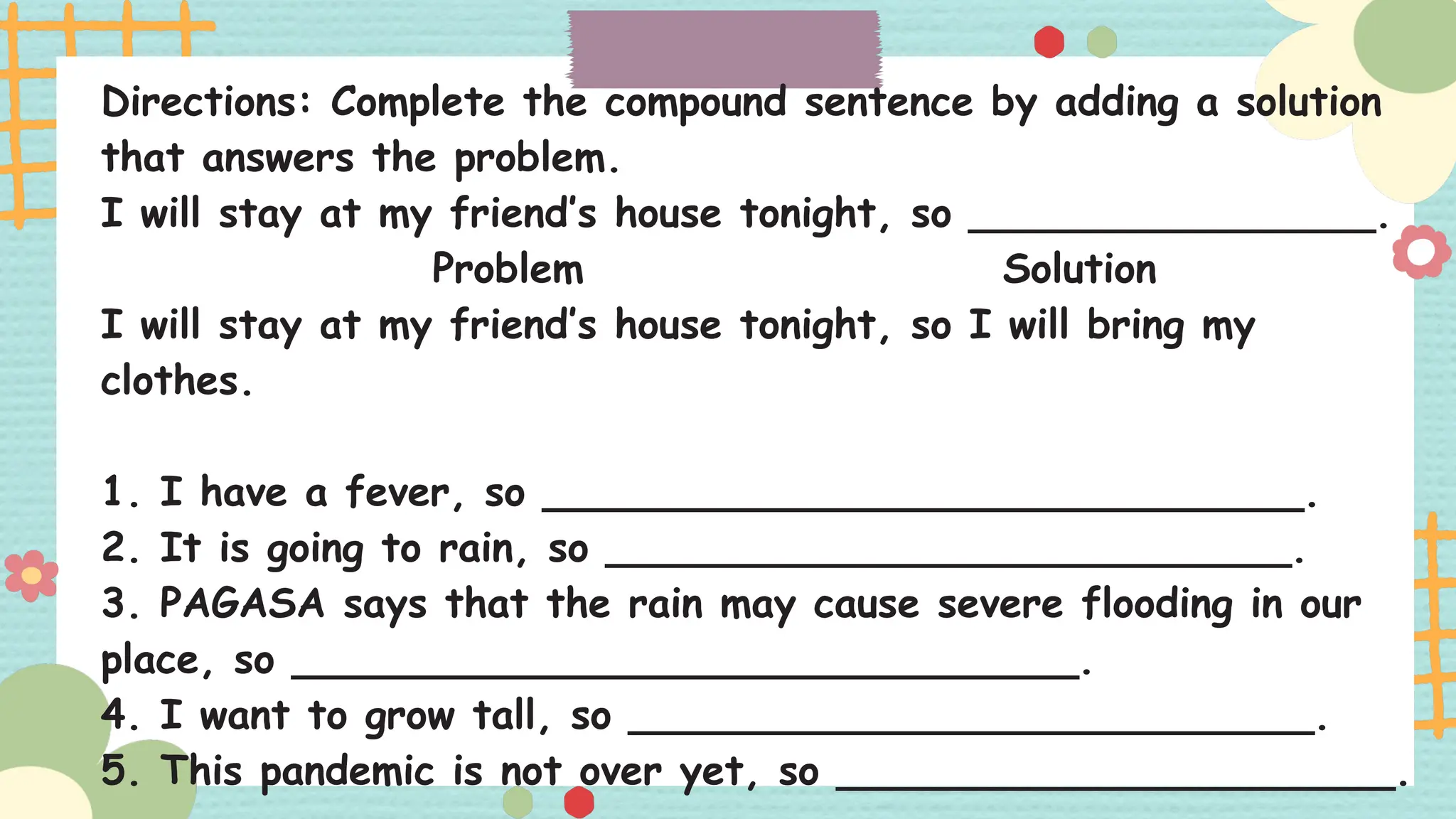 English 5 Q1 W5 Problem-Solution Compound Sentence .pptx