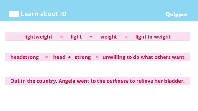 English 5_Unit 1_Lesson 1_Compound, Affixed, Blended, and Clipped Words.pptx | Science