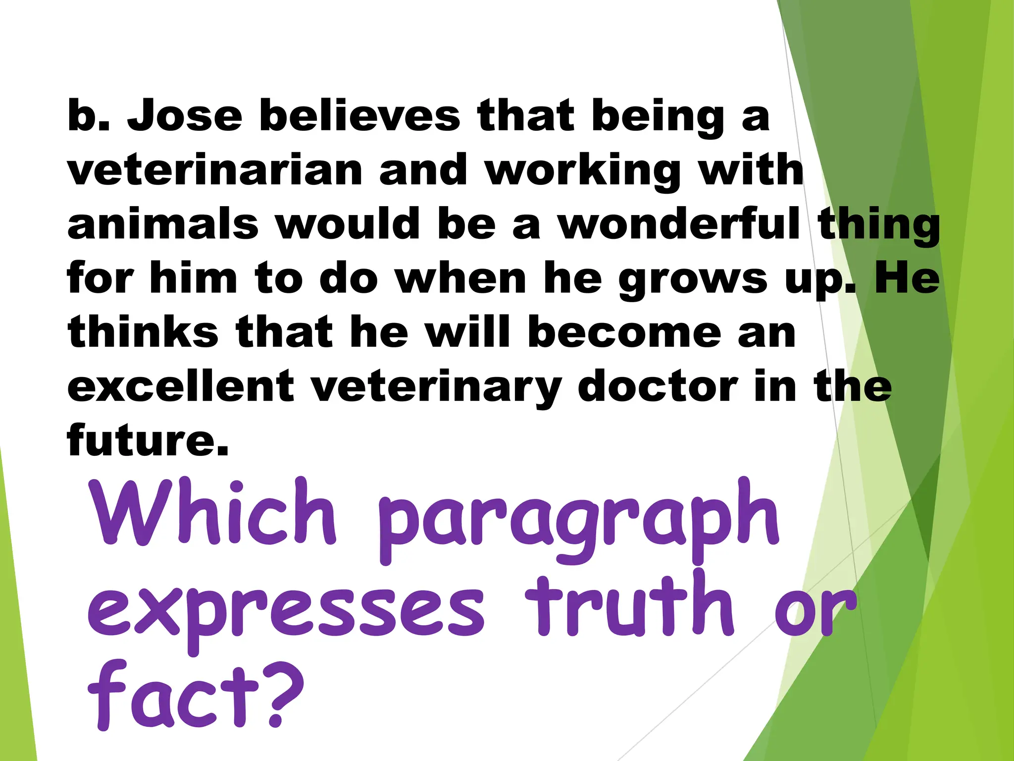 English 5 w1. Distinguishing Fact and Opinion q3.ppt