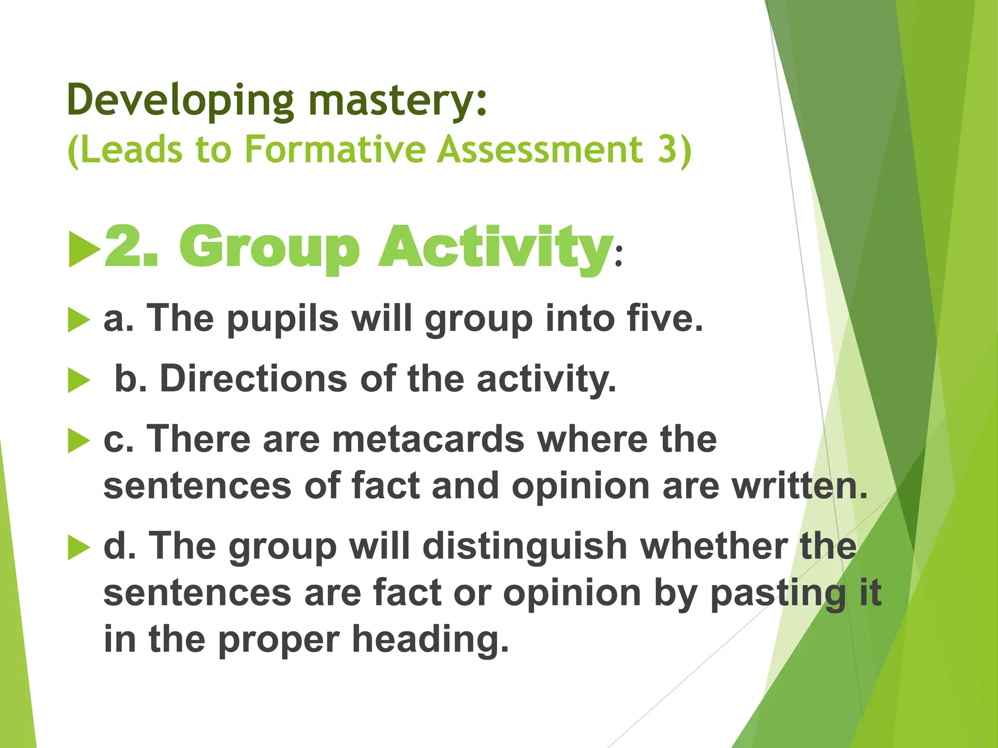 English 5 w1. Distinguishing Fact and Opinion q3.ppt