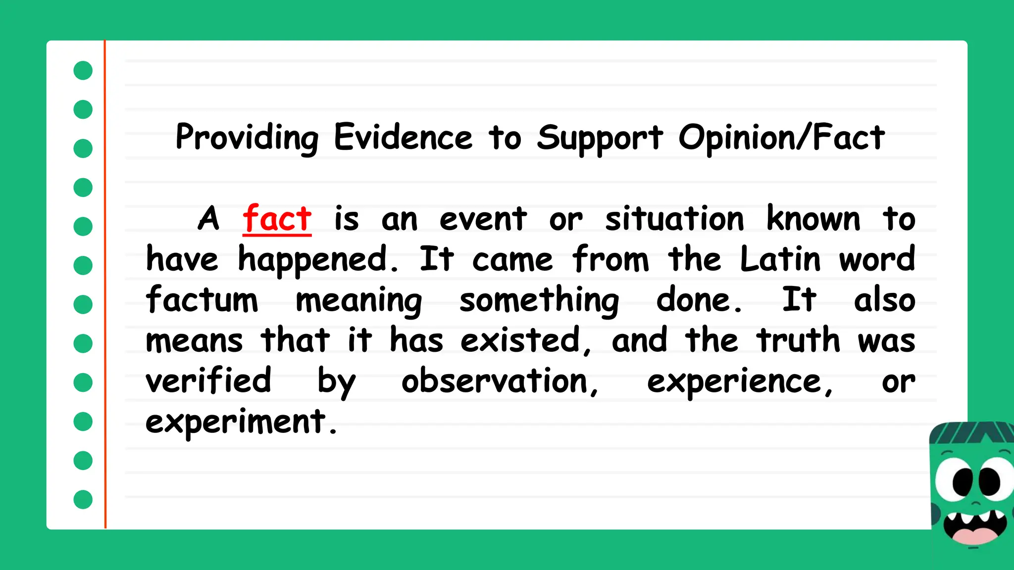 English 5 Quarter 3 W6 Providing Evidence.pptx