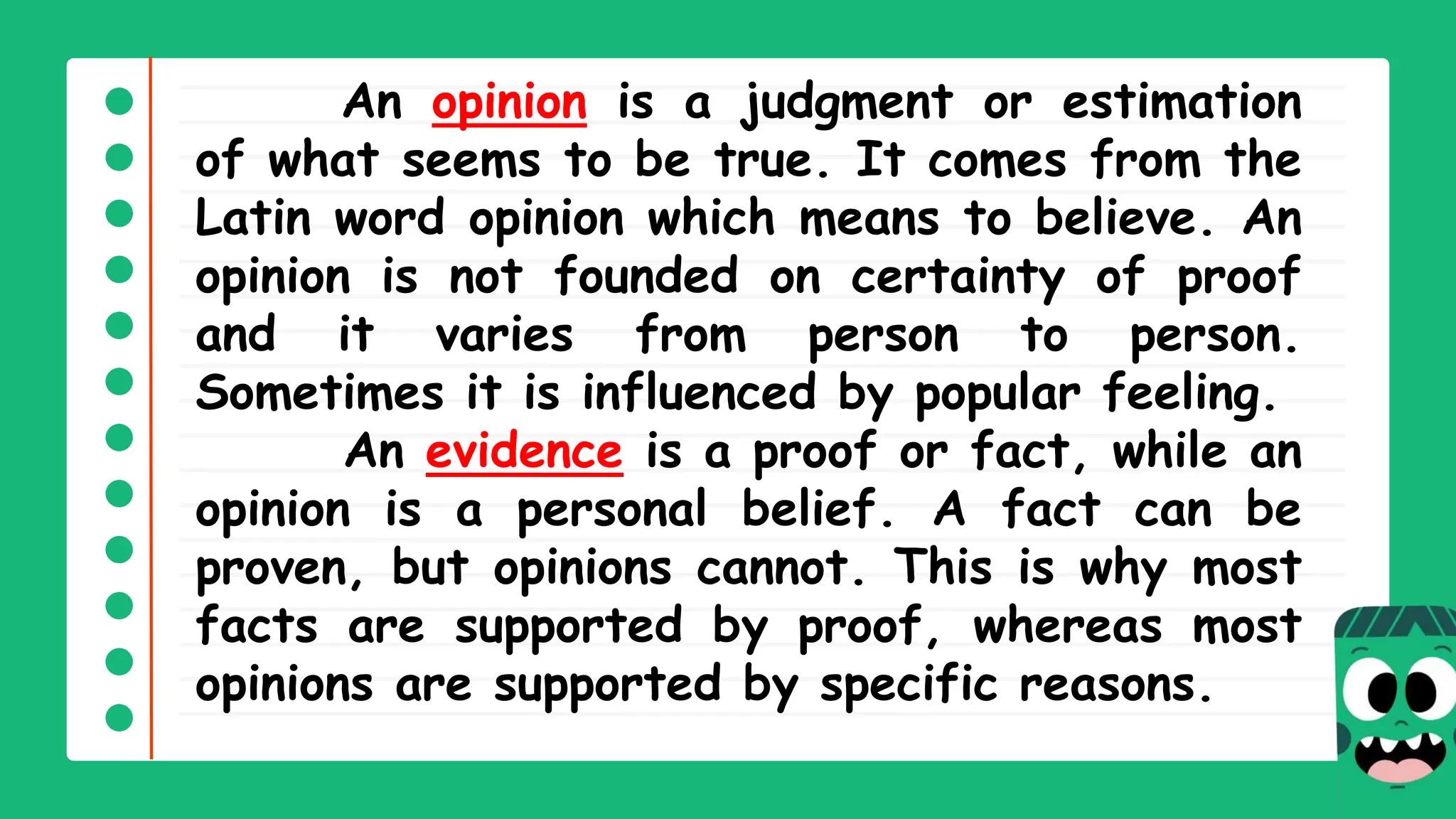 English 5 Quarter 3 W6 Providing Evidence.pptx