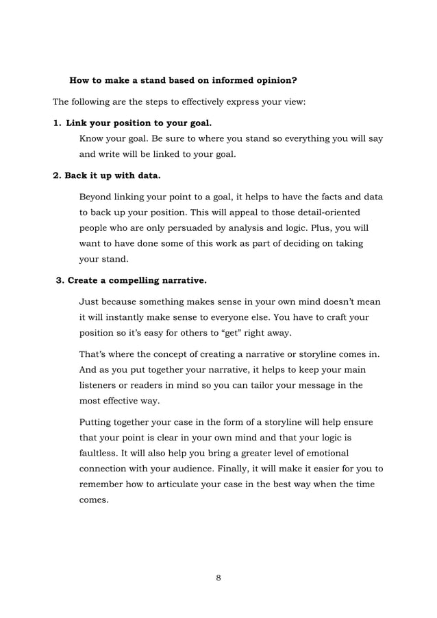 English 6 - Quarter 3 - Module 2 Making a Stand | PDF | Homework and Study | Education