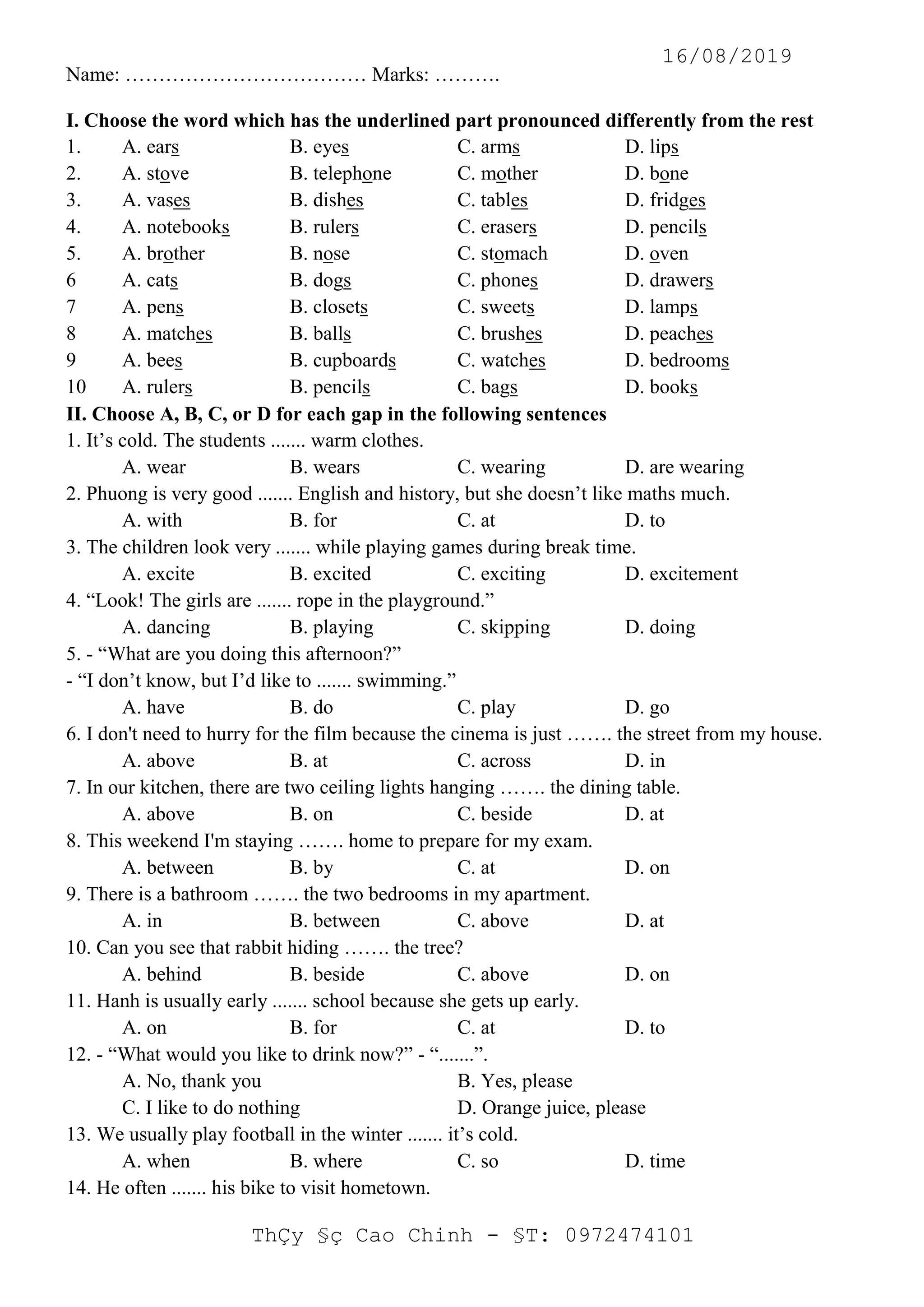 Bài tập tiếng Anh lớp 6 - English 6 (16-08-2019).docx