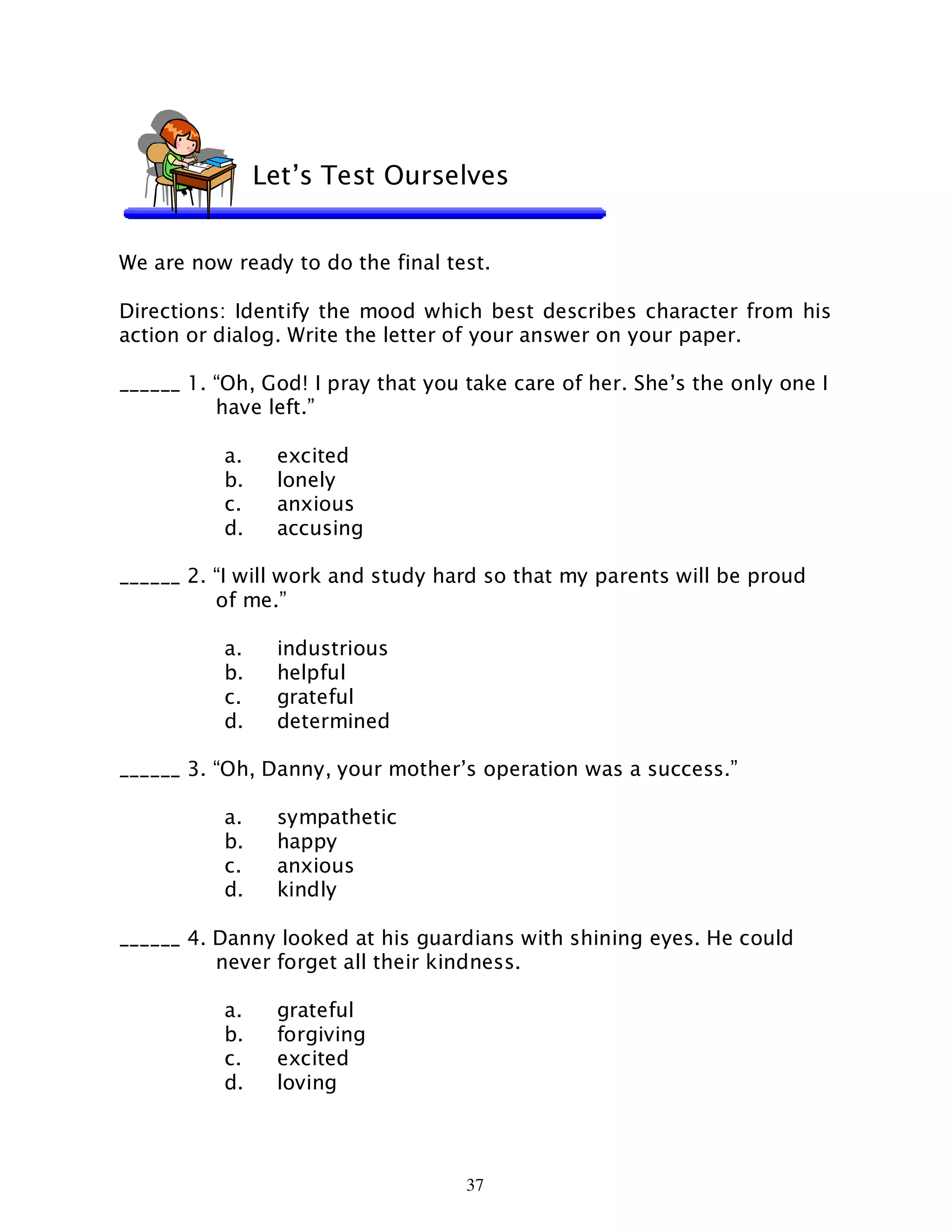 English 6 dlp 37 inferring traits and character | PDF