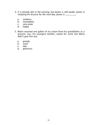English 6 dlp 37 inferring traits and character | PDF