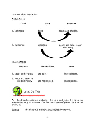 English 6 dlp 42 using the active and passive voice of verbs | PDF