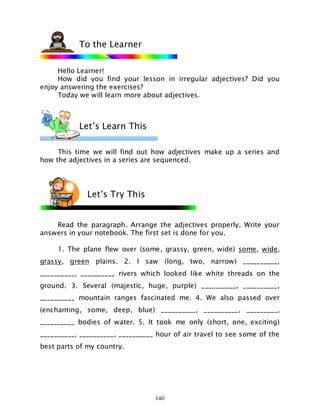 English 6 dlp 47 using adjective in series | PDF