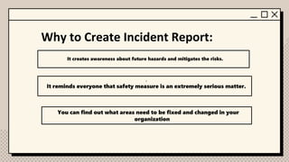 Incident report writing ppt english subj | PPTX
