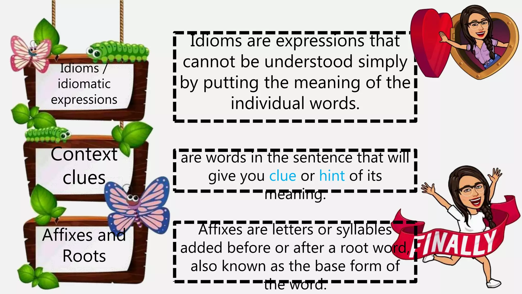 Idiomatic Expression Grade 6 | PPSX