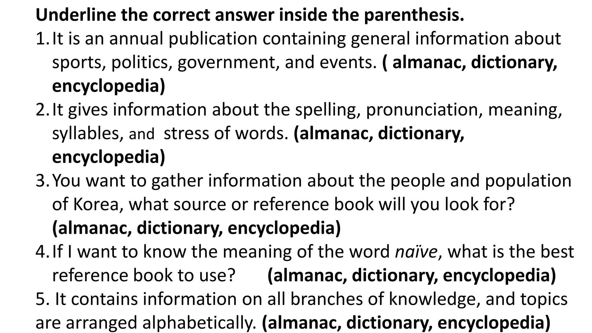 Sources of Information - English 6 Module 2x | PPT