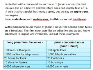 Plural form of compound nouns | PPTX