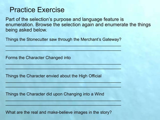 ENGLISH 6 PPT Q3 W1 - Text-types according to Purpose and Language Features- Enumeration.pptx
