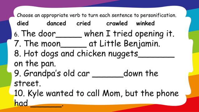 English 6 Quarter 1 Figures of Speech Personification.pptx