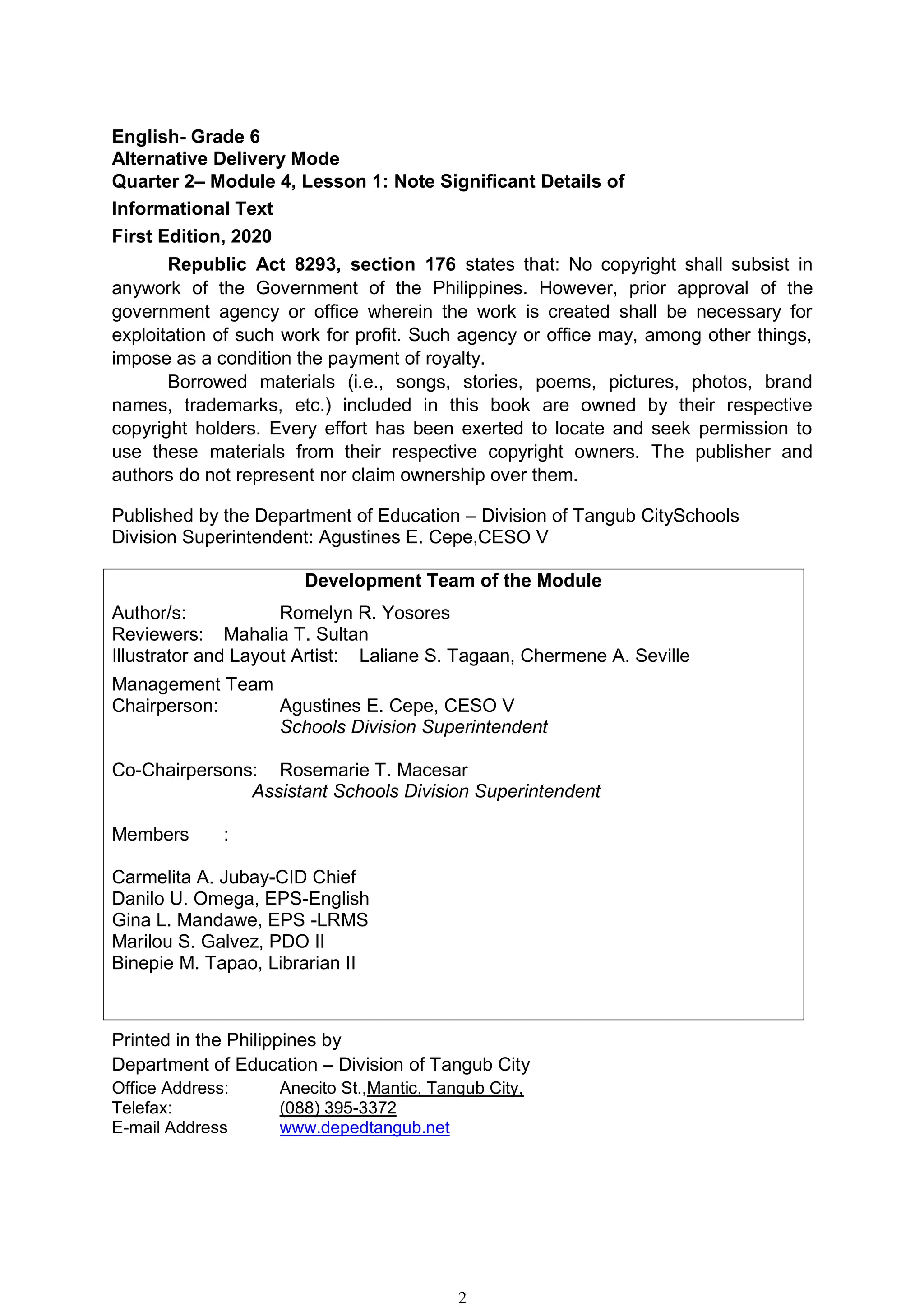 English6_Q2_Module 4-L1_Noting Significant Details_Version 3.pdf