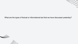 ENGLISH 6 Q2 WEEK 1.pptx Informational Text | PPTX