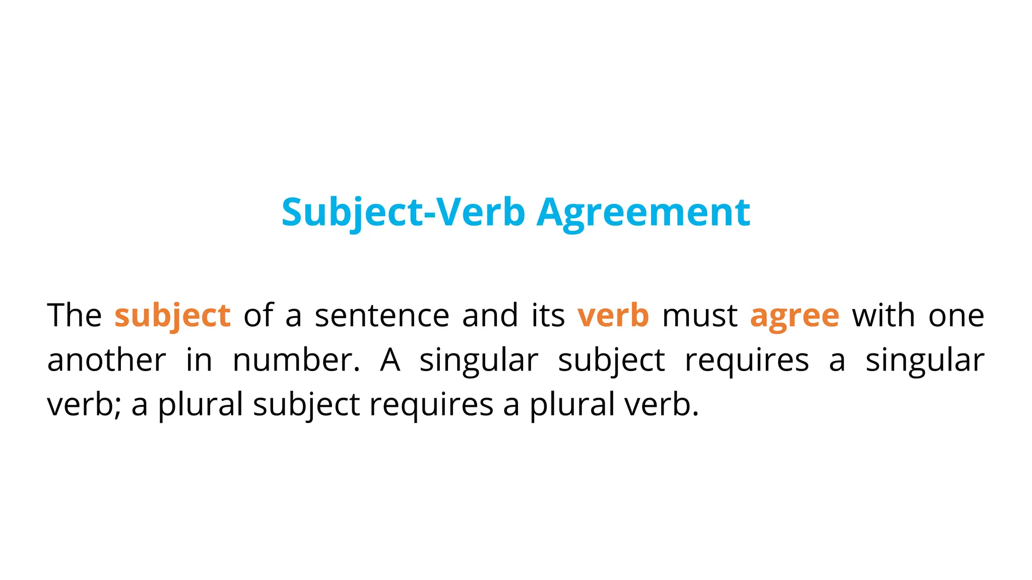 Subject-Verb Agreement for all leve.pptx | Resume Writing and Advice ...