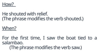 English 7 Clauses, Phrases and Sentences | PPTX