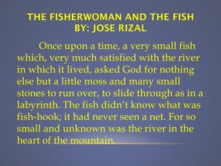English 7-4th Quarter Lesson 2 The Fisherwoman and the Fish by Jose ...