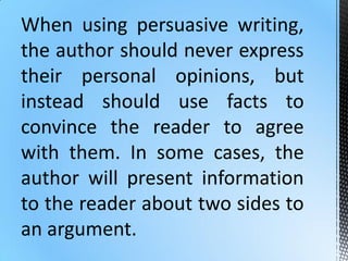 English 7-4th Quarter Persuasive Text | PPT