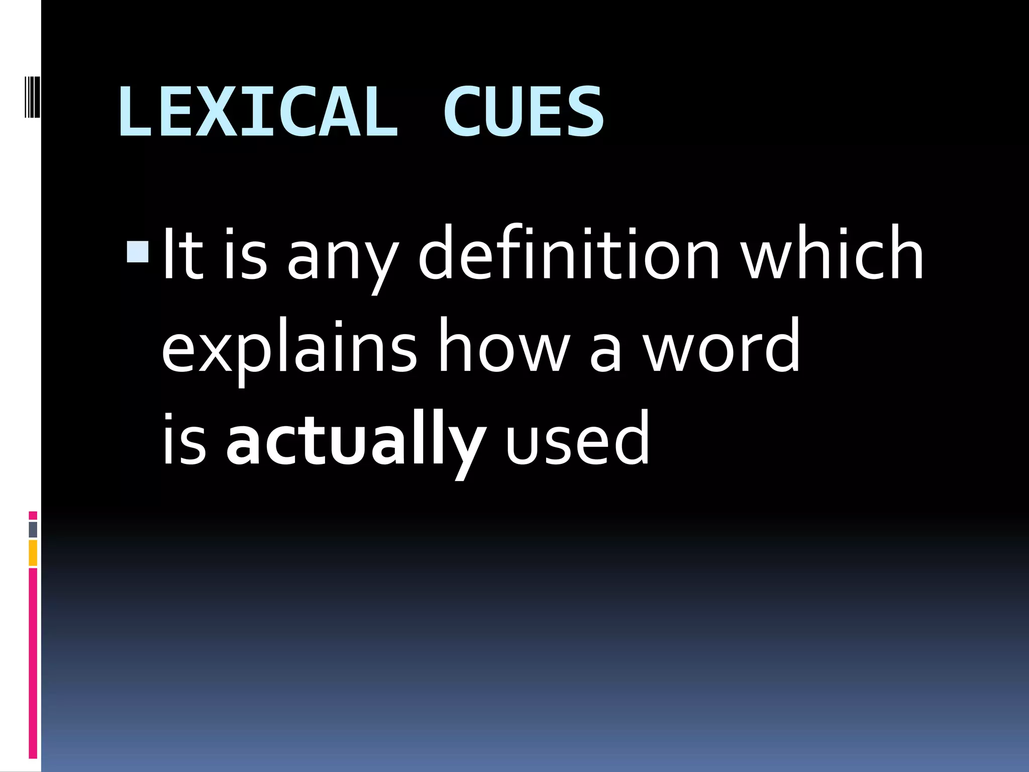 English 7 Lexical and Contextual Cues | PPTX