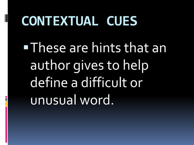 English 7 Lexical and Contextual Cues | PPTX