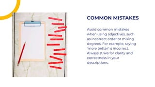 ADJECTIVES Lecture in English 7 for students pdf | PDF