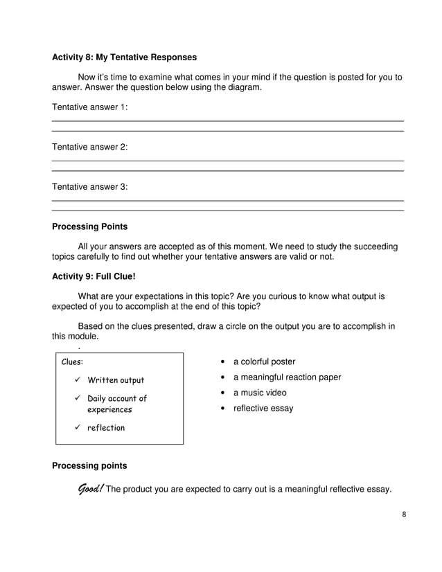 DepEd k12 English 7 fourth quarter module 2 | PDF