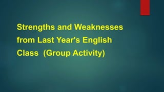 English 7 Quarter 1 Day 1 Matatag Curriculum | PPTX