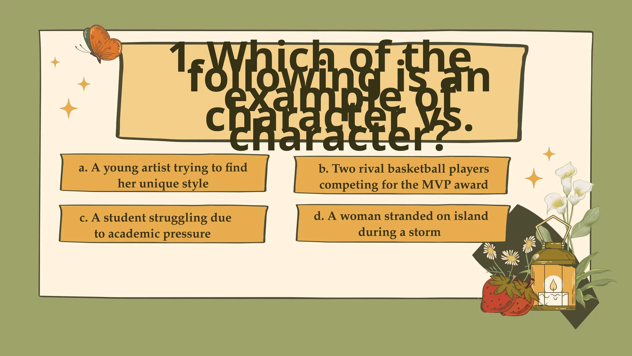 Analyzing Literary Text:Conflict, Character, & Characterization | PPTX