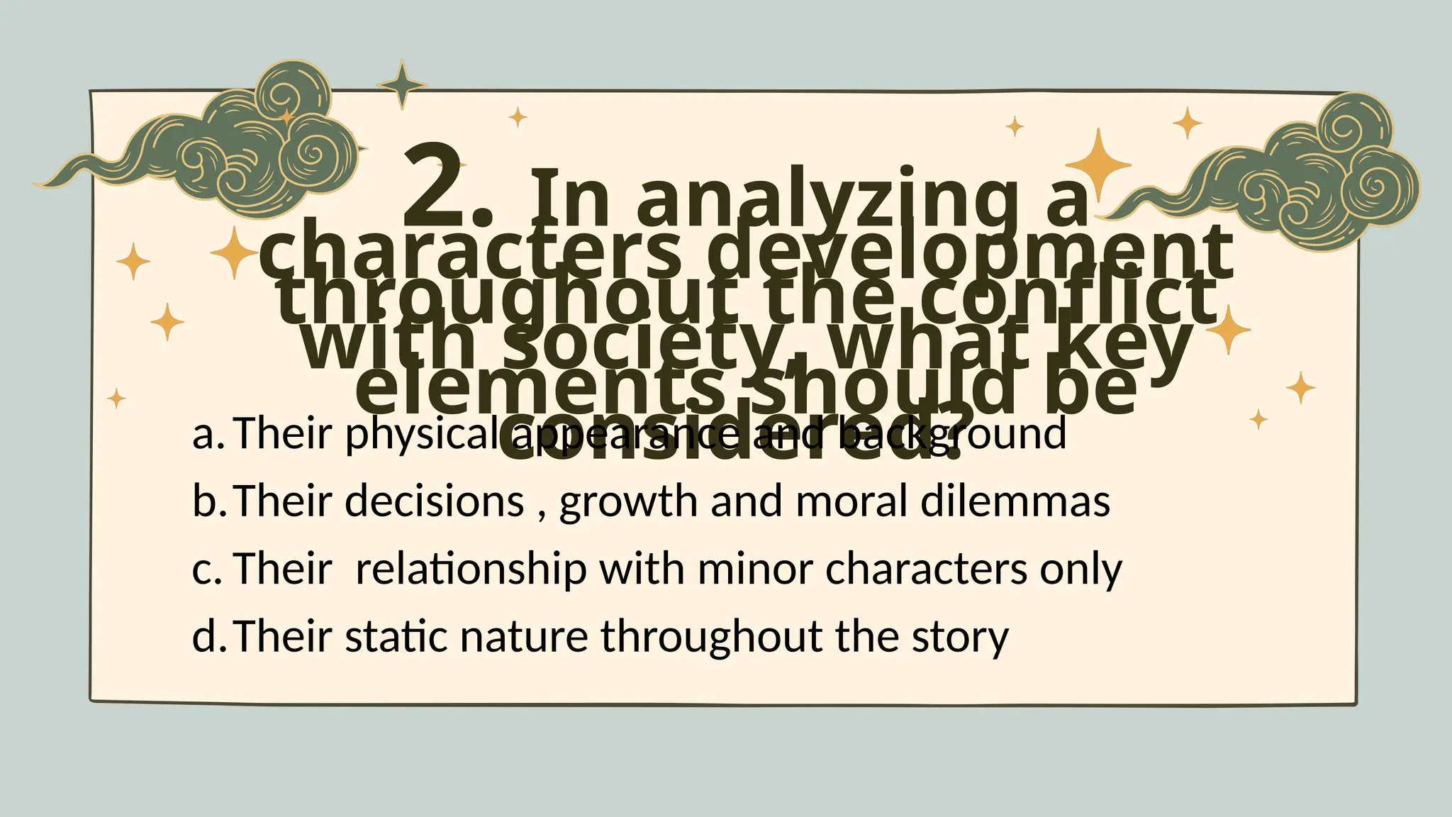 Analyzing Literary Text:Conflict, Character, & Characterization | PPTX