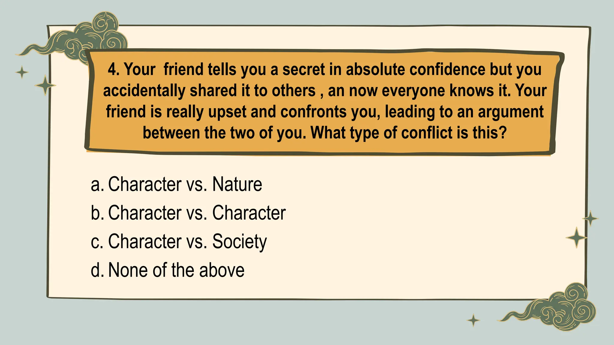 Analyzing Literary Text:Conflict, Character, & Characterization | PPTX