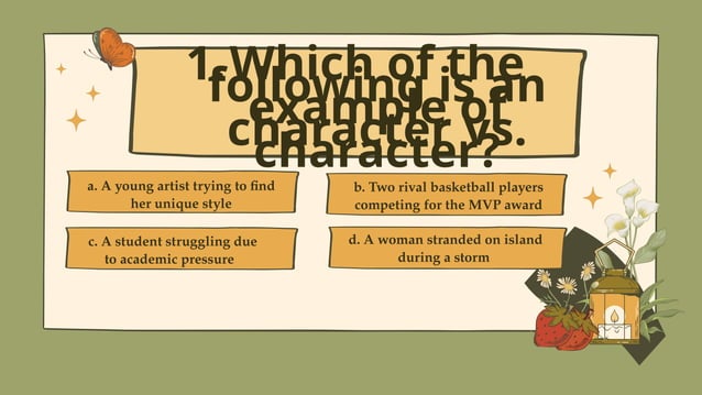 Analyzing Literary Text:Conflict, Character, & Characterization | PPTX