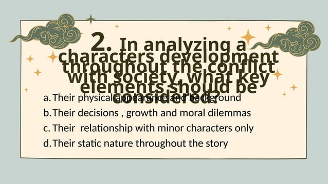 Analyzing Literary Text:Conflict, Character, & Characterization | PPTX
