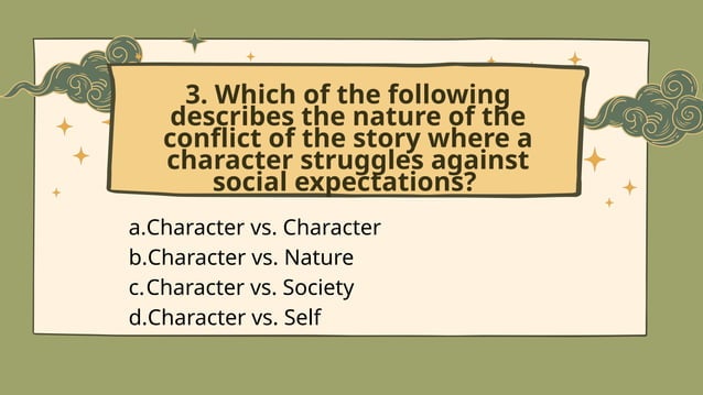 Analyzing Literary Text:Conflict, Character, & Characterization | PPTX